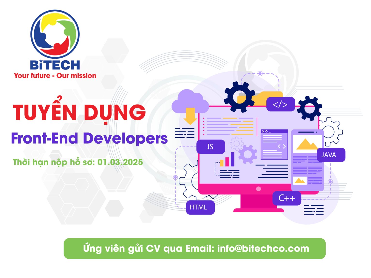 Front-End Developers (ReactJs, React Native) - BITECH CO., LTD Front-End Developers (ReactJs, React Native) - BITECH CO., LTD